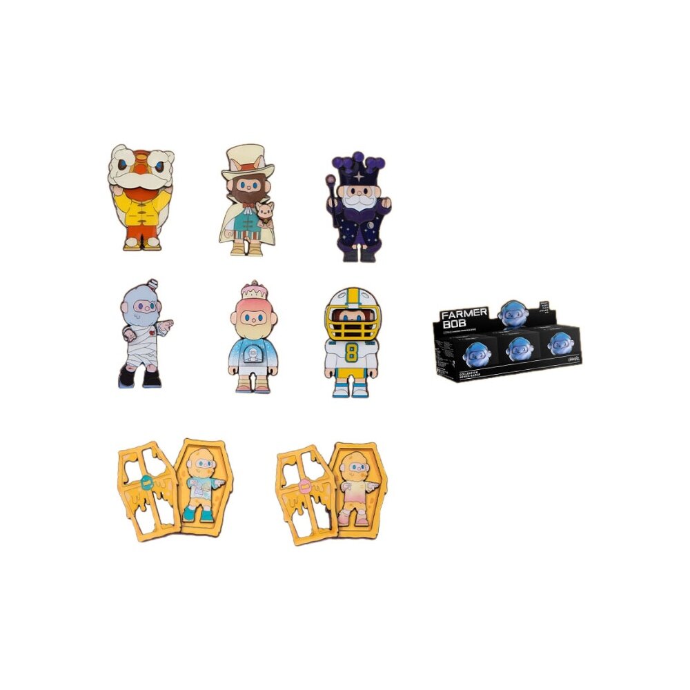Поиск Unicorn FARMER BOB Classic Collection Значок Слепые коробки Один Mystery Коробка Целая коробка 6 шт