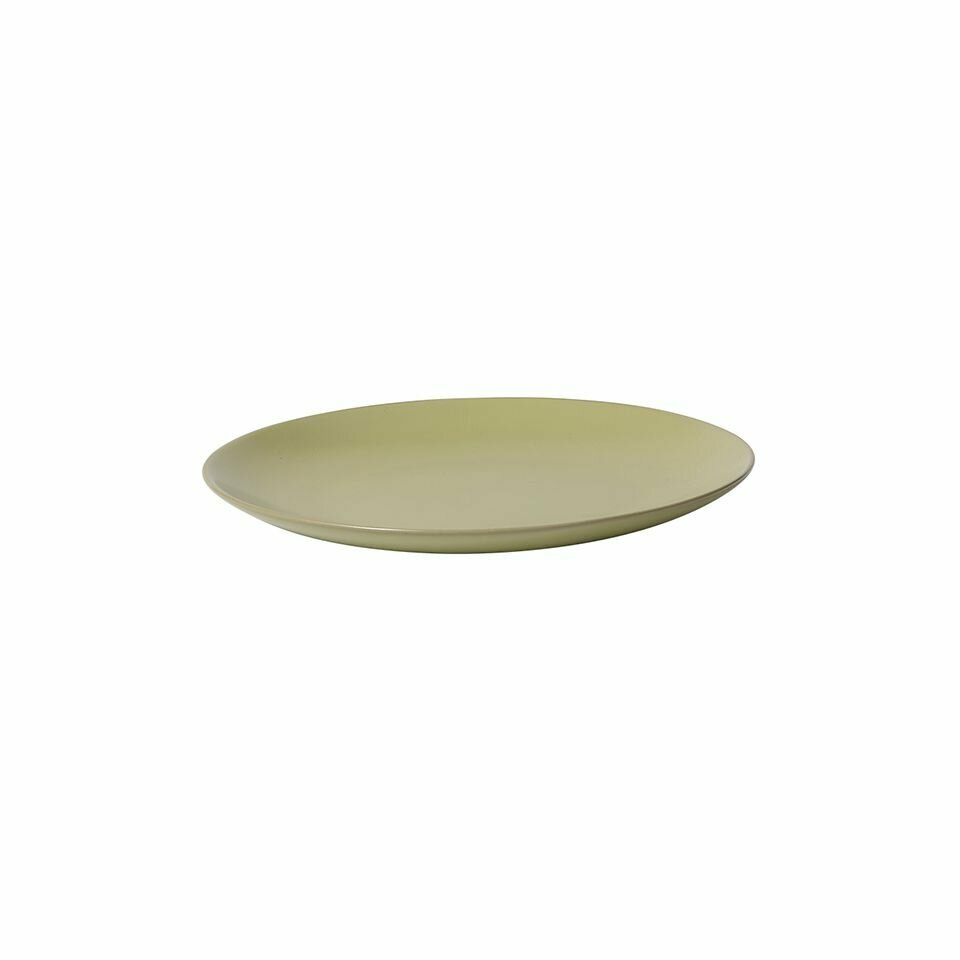 Тарелка ROOMERS TABLEWARE Tide, 23 см, каменная керамика, цвет оливковый (L9315-582U6)
