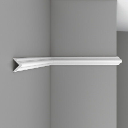 Молдинг Гладкий Decomaster DP-333F В44хШ44хД2400 мм / Декомастер.