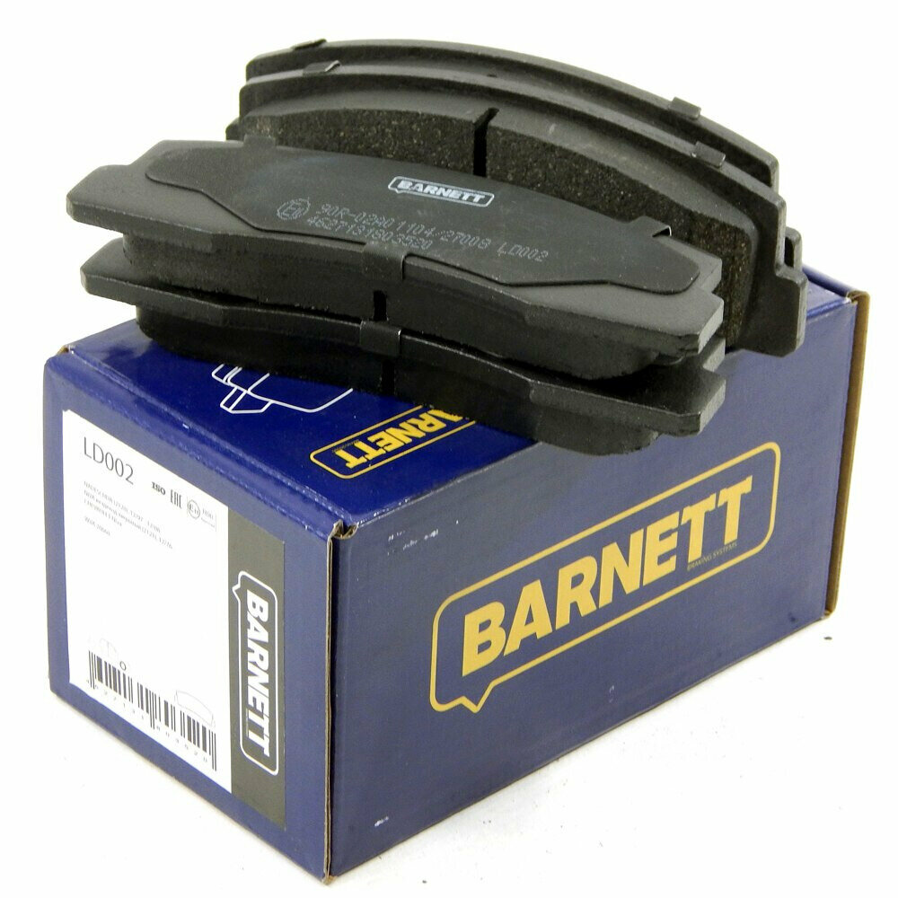 Колодки тормозные передние Barnett для Нива 2121, 2123 LD002