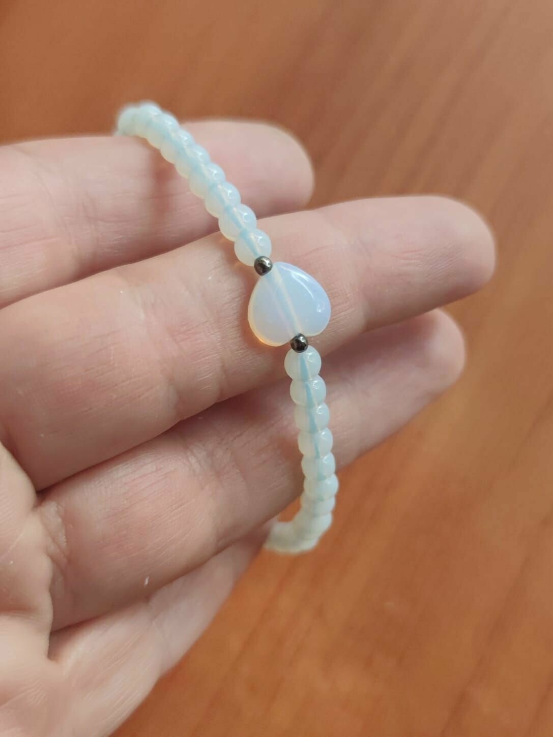 Браслет, лунный камень