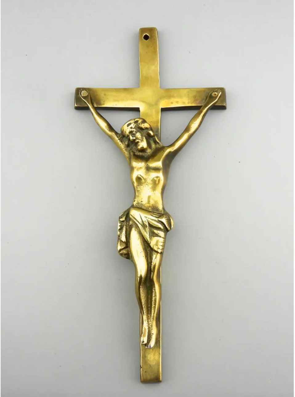 Крест распятие 26,5 см бронза литье