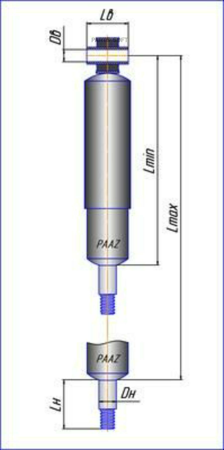 PAAZ 59136P Амортизатор подвески ()