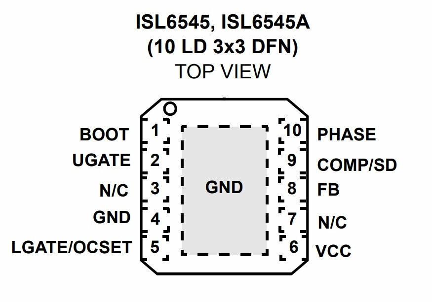 Микросхема ISL6545A