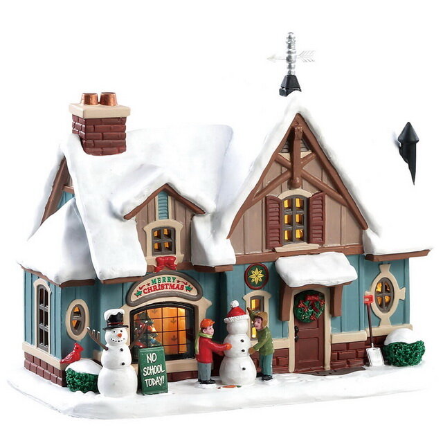 Домик Школа Боттом Филдс 17*20 см, подсветка, Lemax, 85356-lemax