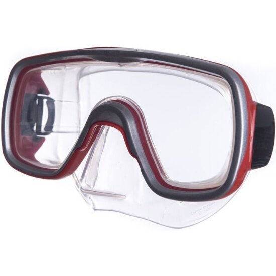 Маска Salvas Geo Md Mask, для плавания арт. CA140S1RYSTH, закален. стекло, силикон, размер: Medium, красный