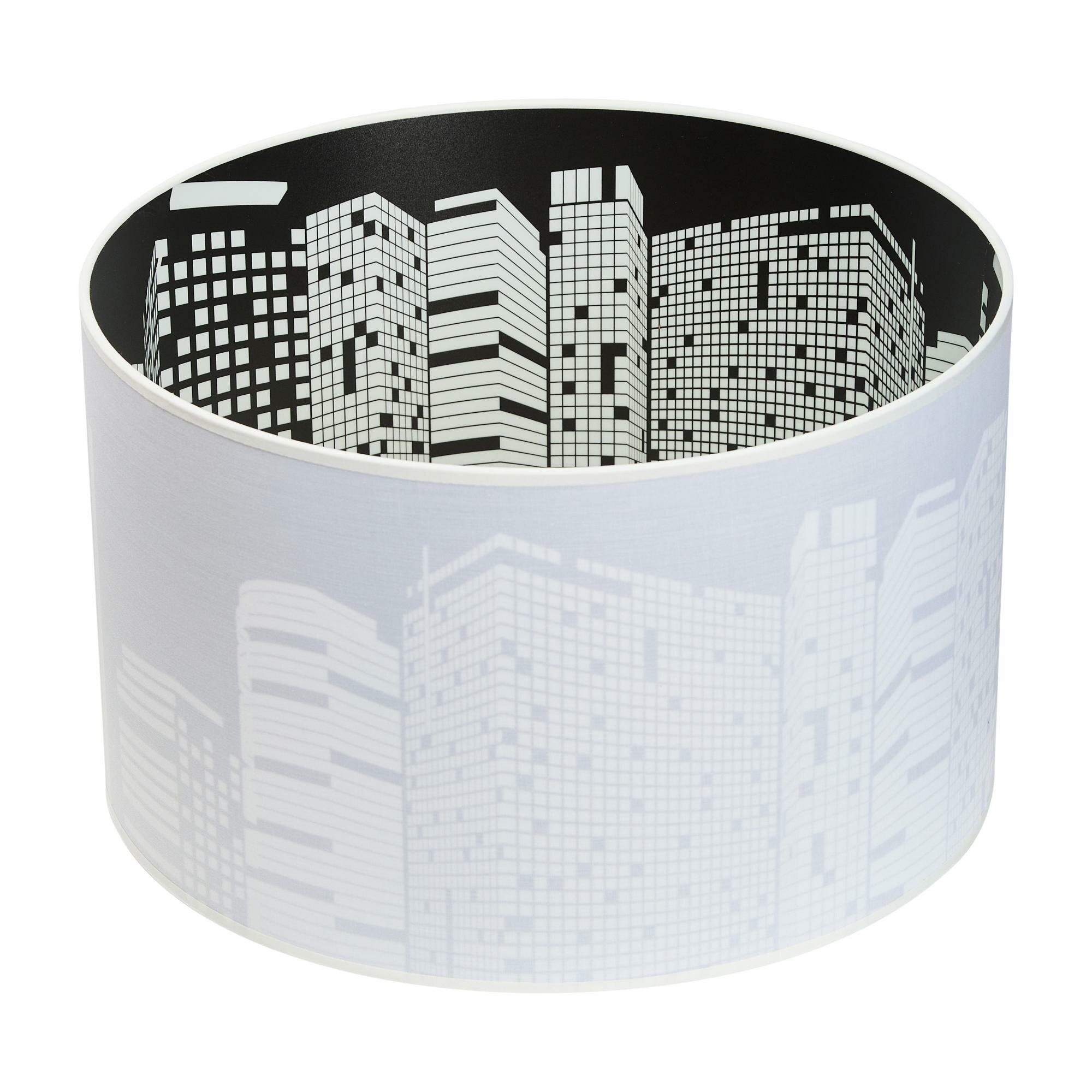 Абажур для торшера 40 см с рисунком «Ночной город» RAZSVET RZ-4040-1-R23