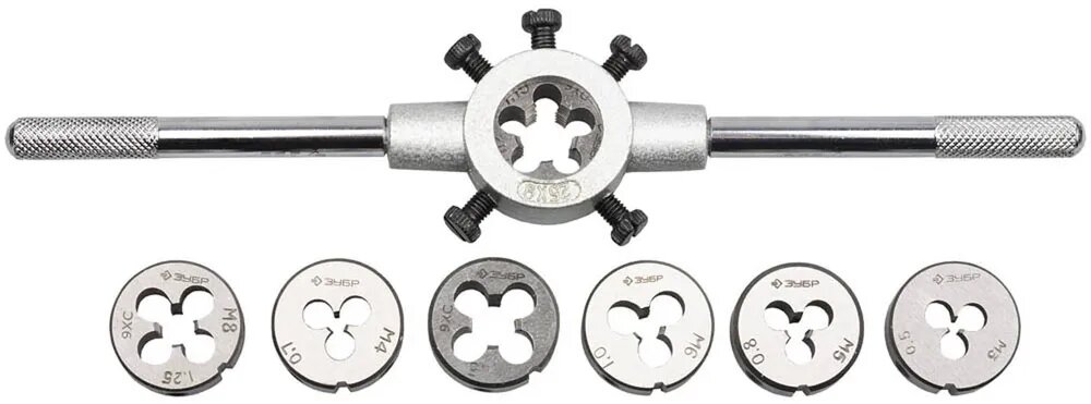 Набор плашек ЗУБР Мастер 28128-H8