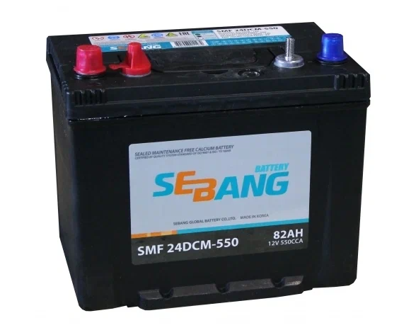 Аккумулятор лодочный SEBANG MARINE 82.1 Ah 550 A 24DCM-550 ПП (260x175x225) DC24 260x175x225