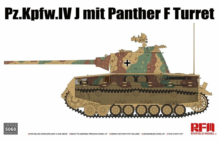 5068 RFM Танк Pz.Kpfw.IV J mit Panther F Turret 1/35