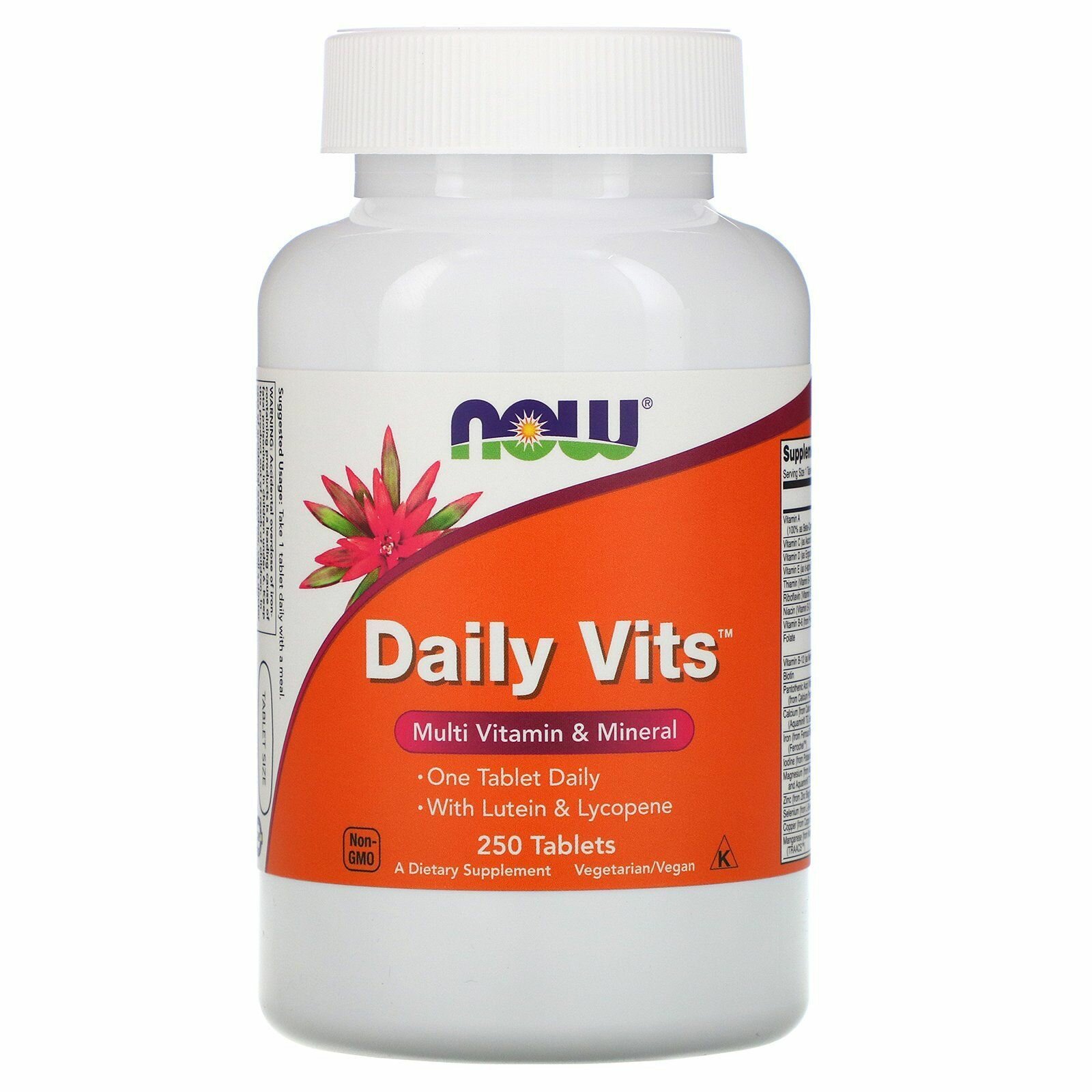 NOW Foods, Daily Vits, Мультивитамины и минералы в таблетках, 250 шт.