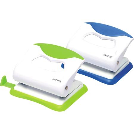 Дырокол DeVENTE "Color", противоскользящая основа, с линейкой, на 20 л