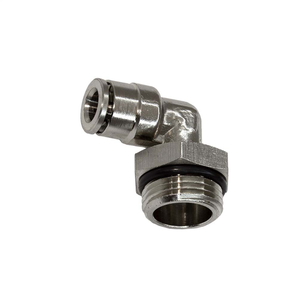 Пневмофитинг цанговый L-образный Cn-L3/8M-6 для полиуретановых и рильсановых трубок, Арт. 5574