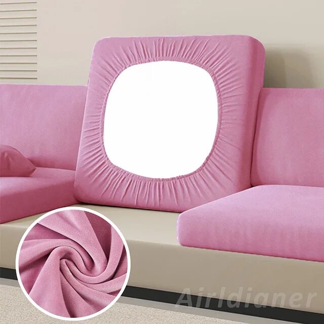 Бархатный чехол для дивана airldianer Back Cushion Cover, Розовый, Pink