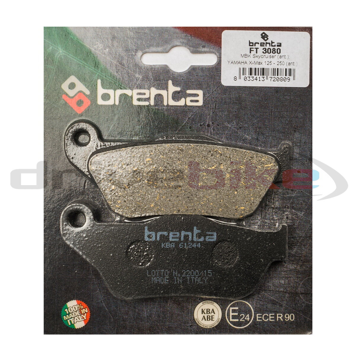 BRENTA Тормозные колодки FT 3080 Organic