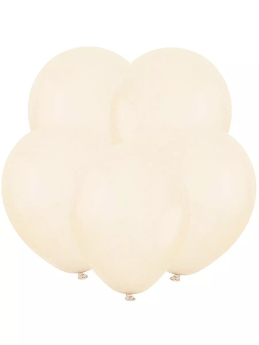 Белый песок, Пастель / White sand, латексный шар (18"/46 см ) 25 шт. / Веселуха, Турция