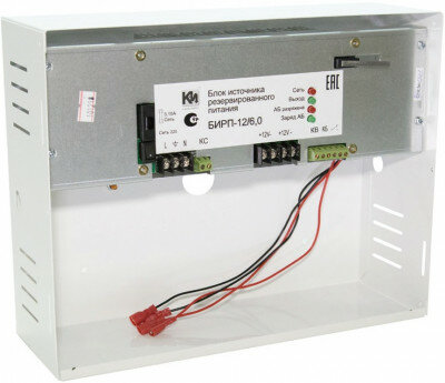Источник бесперебойного питания БИРП-12/6.0 12В 6.0А под 2 АКБ 12 Ач (БИРП-12/6,0) К-Инженеринг