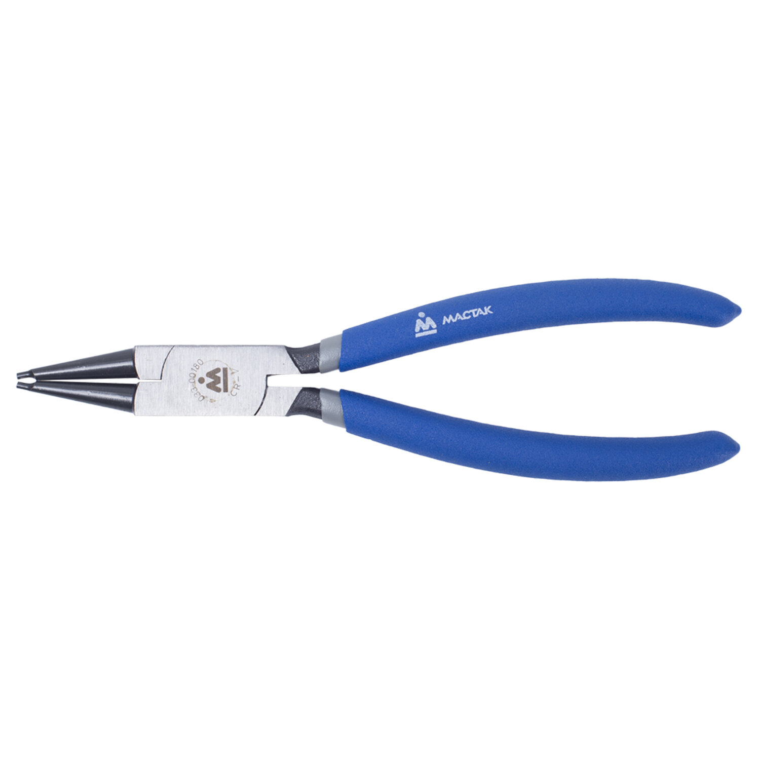 Съемник для стопорных колец 180 мм, прямые, сжатие мастак 033-00180H