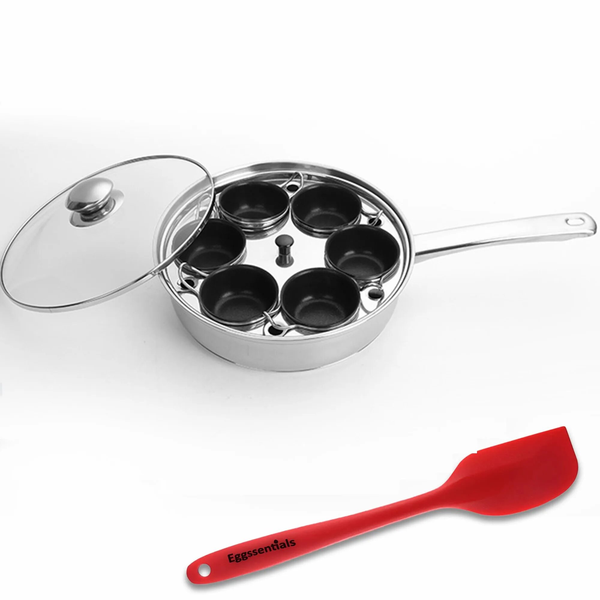 Сковорода для яиц из нержавеющей стали 6 Cup Egg Poacher