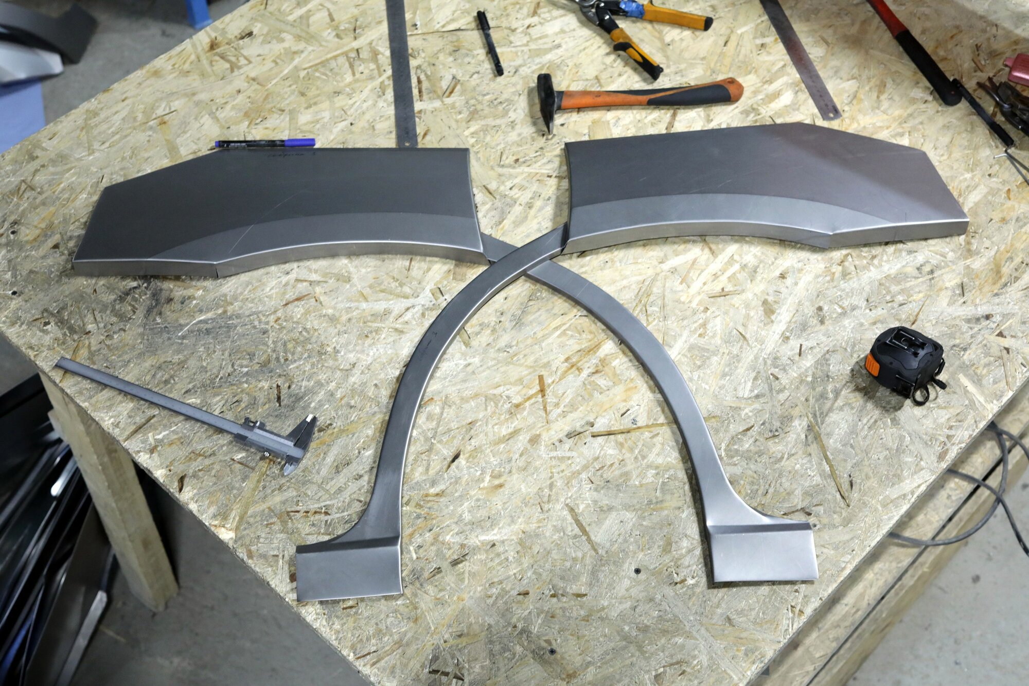 Арки ремонтные передние комплект для Chrysler Sebring 2006-2010 (крайслер себринг 3), тип кузова - седан , холоднокатаная сталь 1 мм