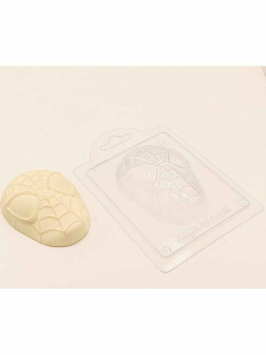 Маска Человек - Паук - пластиковая форма для мыла и шоколада