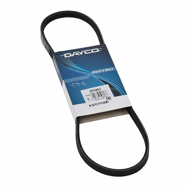 Ремень поликлиновой Dayco 3PK853, для а/м TOYOTA Yaris, SMART Cabrio
