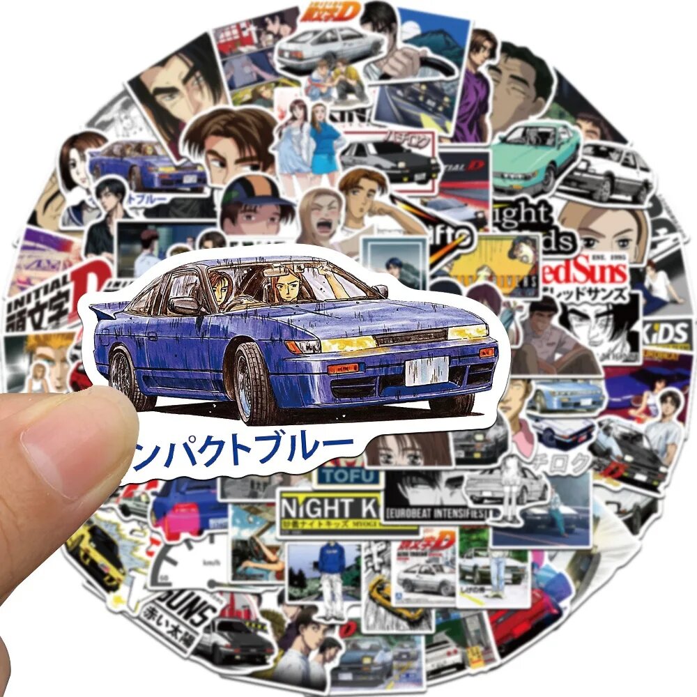 Наклейки Initial D, 100PCS — фото 1