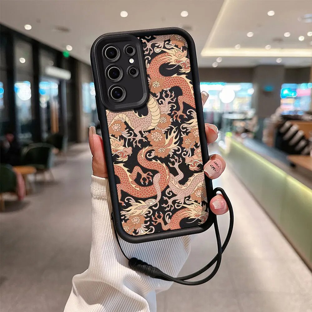 Чехол Huawei P30 с драконом, ремешок TYB-160ZTY5108A2