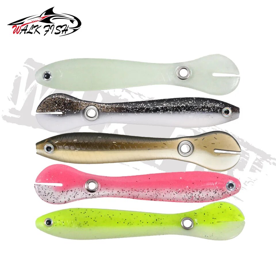 WALK FISH мягкая приманка, 6.7 см, Mix color, 5 шт.