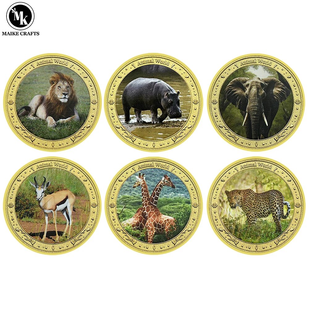 Памятная монета Olevo "Африканские животные", 6pc-set