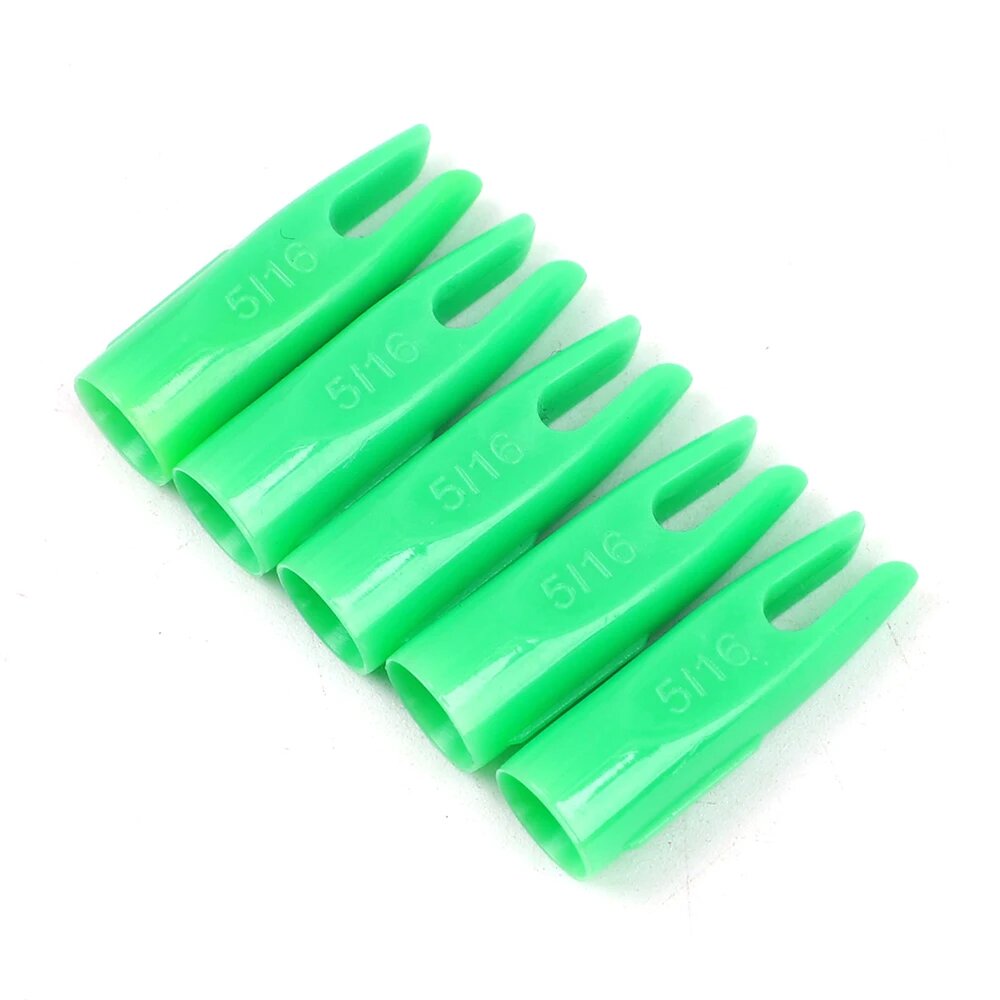 Держатели для стрел из лука, 5/16", 8 мм, 50 шт. Зеленый, Green 50pcs