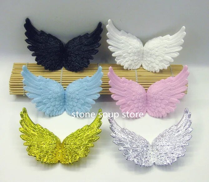 Декоративные крылья ангела пластиковые 10 см S 8CM 12pcs, mixed color