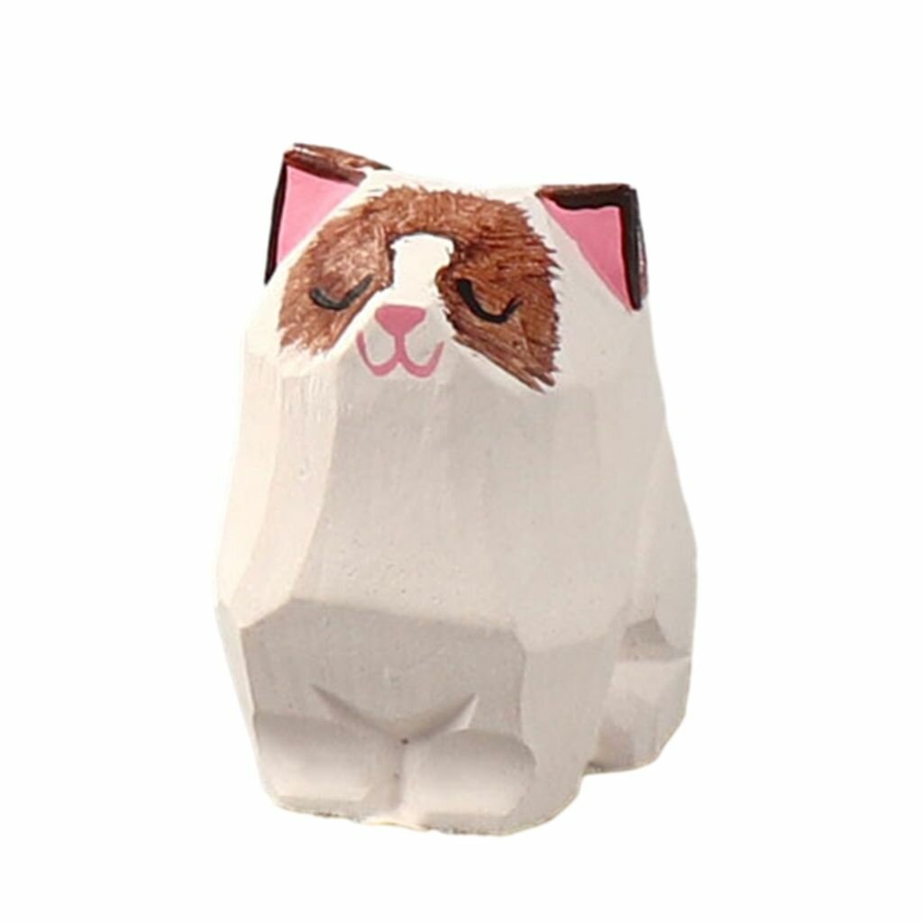 Скульптура животного ручной работы из цельного дерева, орнамент, декор для украшения стола, детский креативный подарок на день рождения