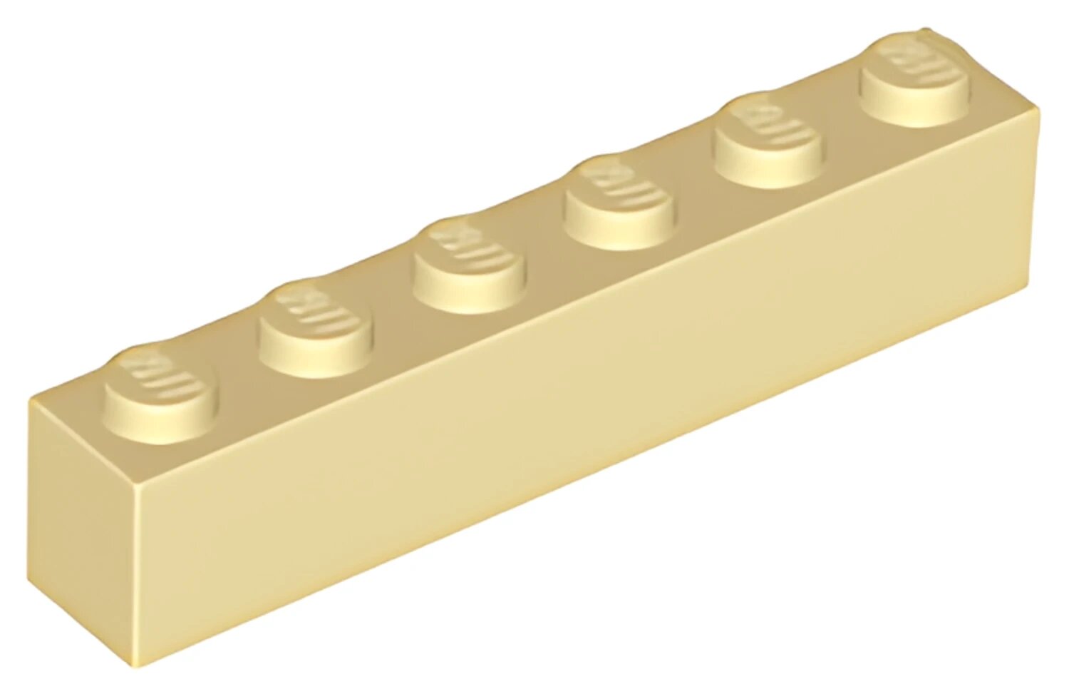 Деталь LEGO Кирпич LEGO Brick 1 x 6 3009 Tan U