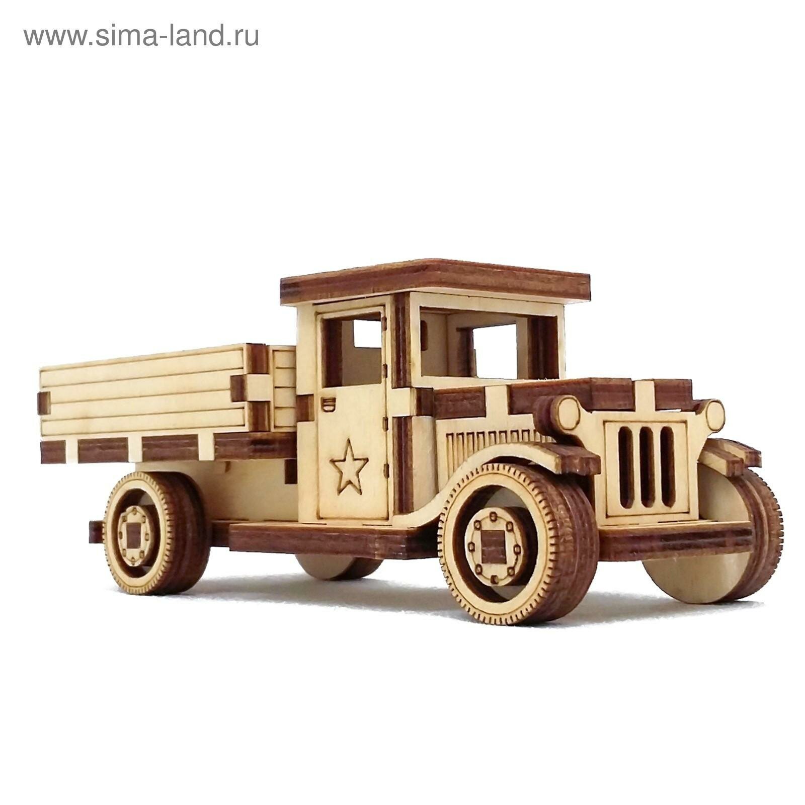 Конструктор Альтаир "Грузовик Газ АА. Полуторка", дерево, 33 детали