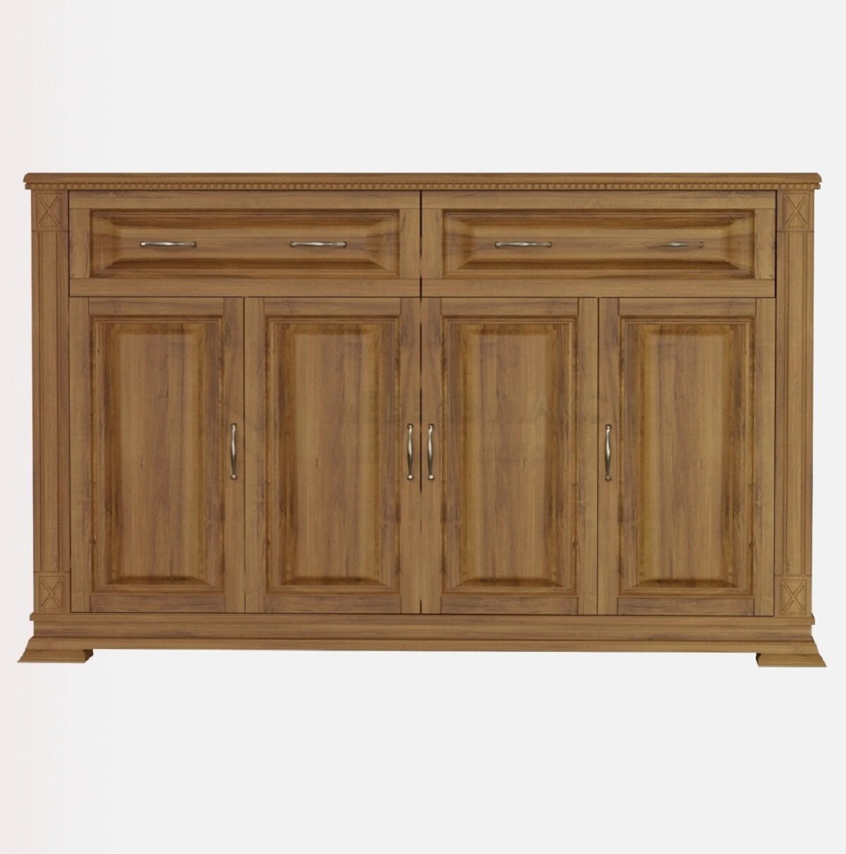 Комод для хранения вещей из массива сосны Верди PREMIUM 201, 150x45x90 клас. орех 2