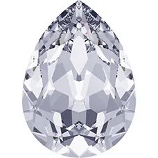 Искусственные кристаллы из Австрии 4320 в форме груши 8-6mm(3 pcs), Crystal F (001)