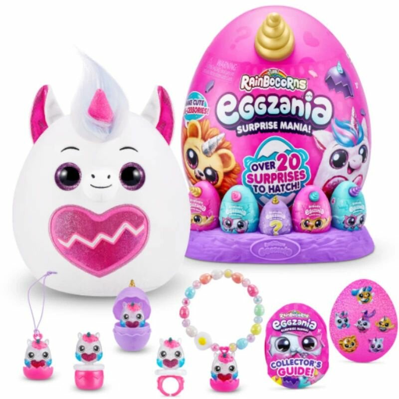 Zuru Rainbocorns Eggzania Surprise Mania / Плюшевая Игрушка-сюрприз Eggzania Mania / Обнимите Планету Милого Кролика, Плюшевую Куклу