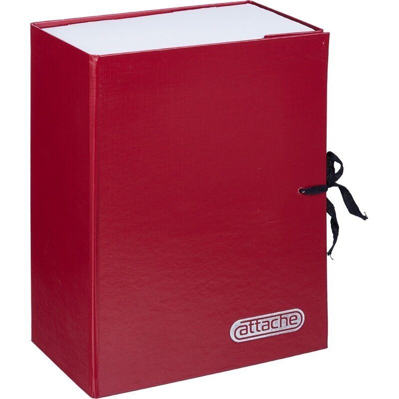 Папка архивная Attache складная, корешок 120 мм, красная (127111)