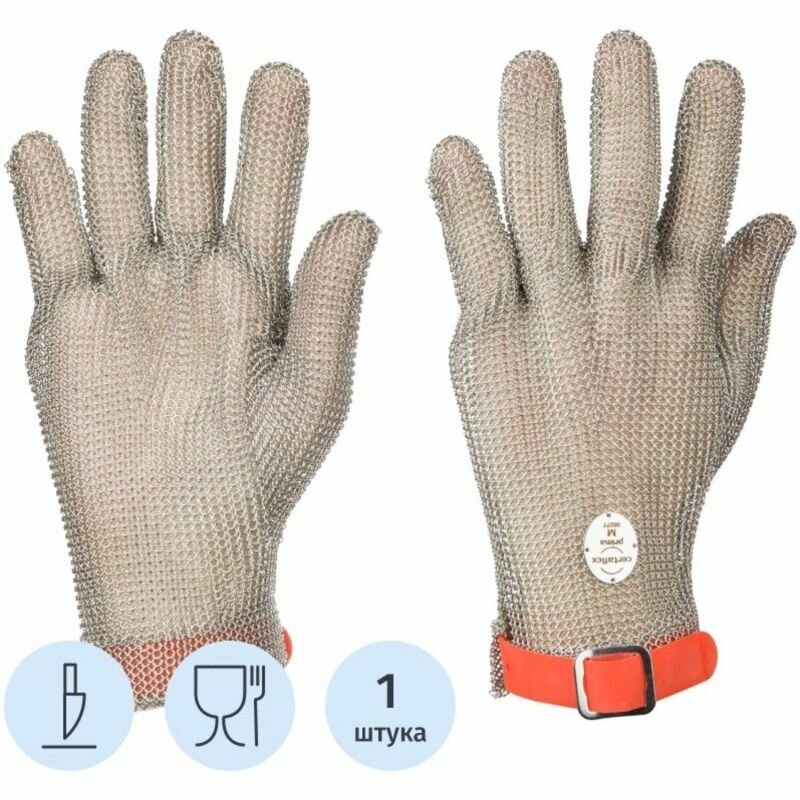 Кольчужная перчатка Certaflex "Prima", пластиковый ремешок, размер M