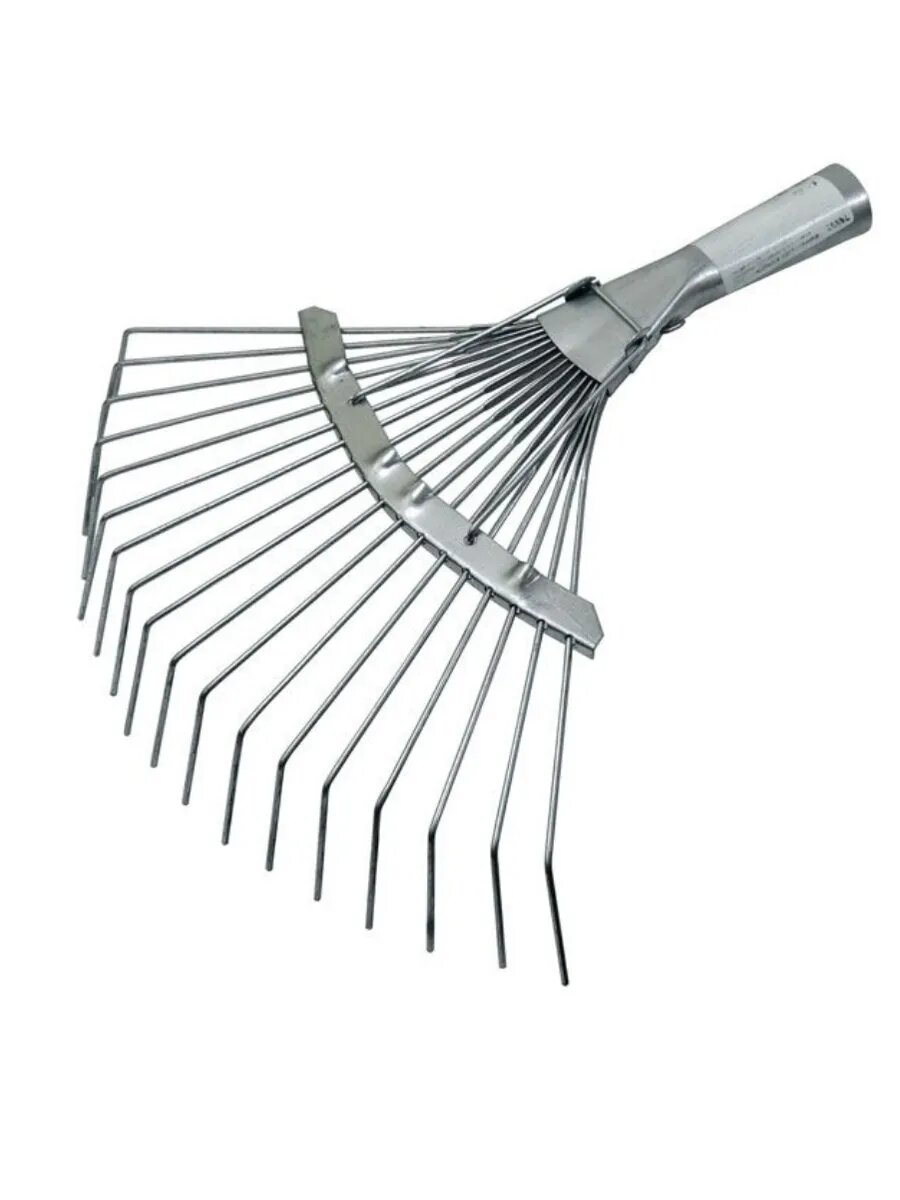 Грабли веерные металлические с 18 зубьями USP тулейка 25 мм, ширина 360 мм для листьев