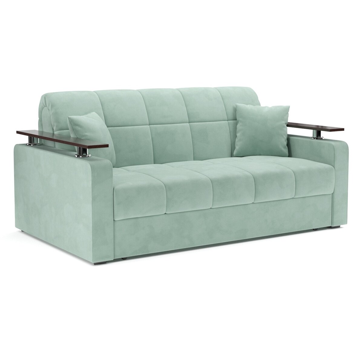 Диван Сток Диванов Орегано Mint мятный 145 см, механизм аккордеон на металлокаркасе