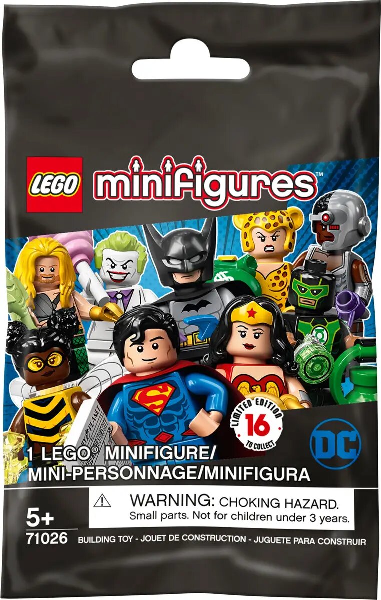 Конструктор LEGO Collectable Minifigures 71026 DC Super Heroes Series, случайная минифигурка