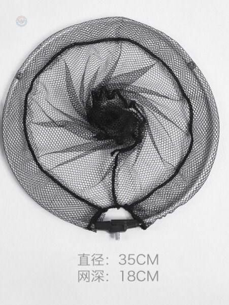 Голова для подсака DAYO овальная с черной сетчатой тканью 35 см прочная и удобная для рыбалки
