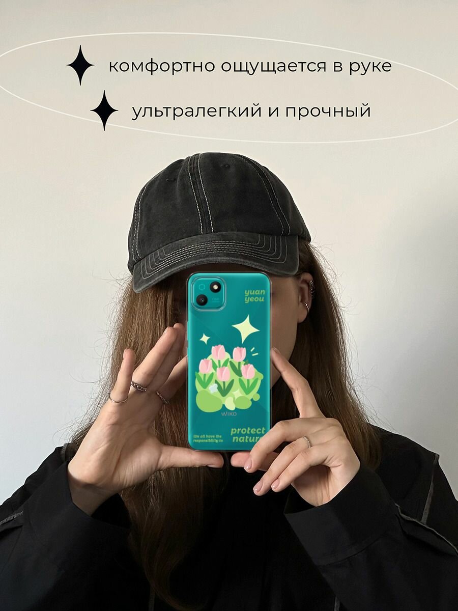 Чехол на Wiko T10 / Вико Т10 с принтом "Protect nature" — фото 1