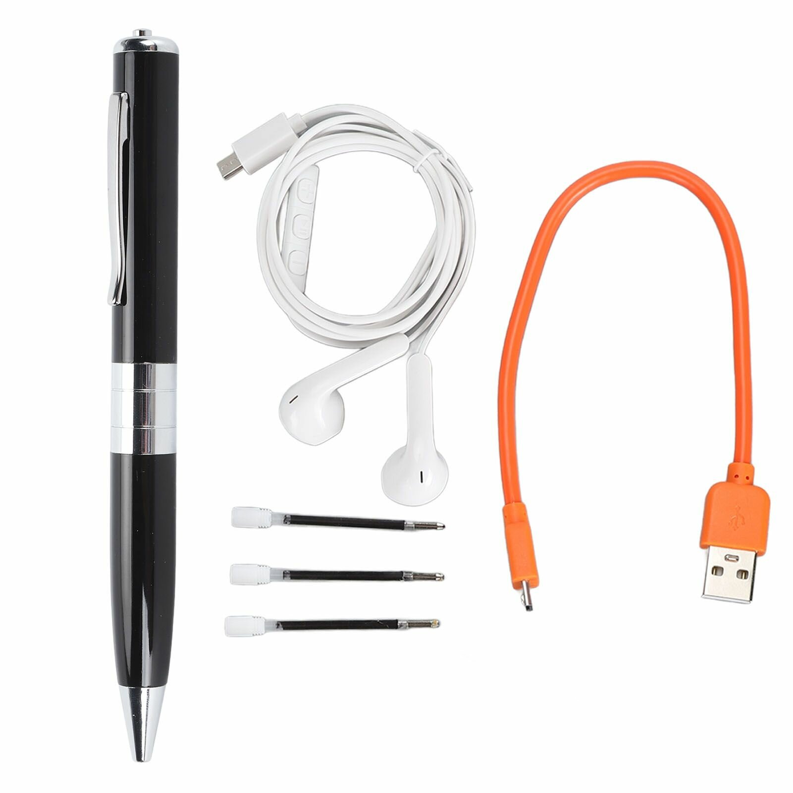 Портативный диктофон с шумоподавлением, MP3, для занятий, 32 ГБ