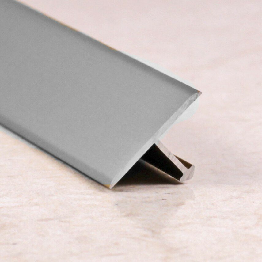 Порожек для напольных покрытий Т - образный, серебро матовое, - 26мм - 2700мм