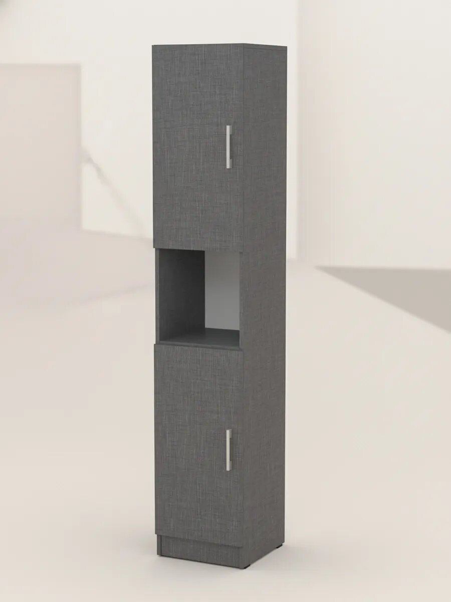 Пенал шкаф FRESTER деревянный распашной с полками в спальню, от производителя