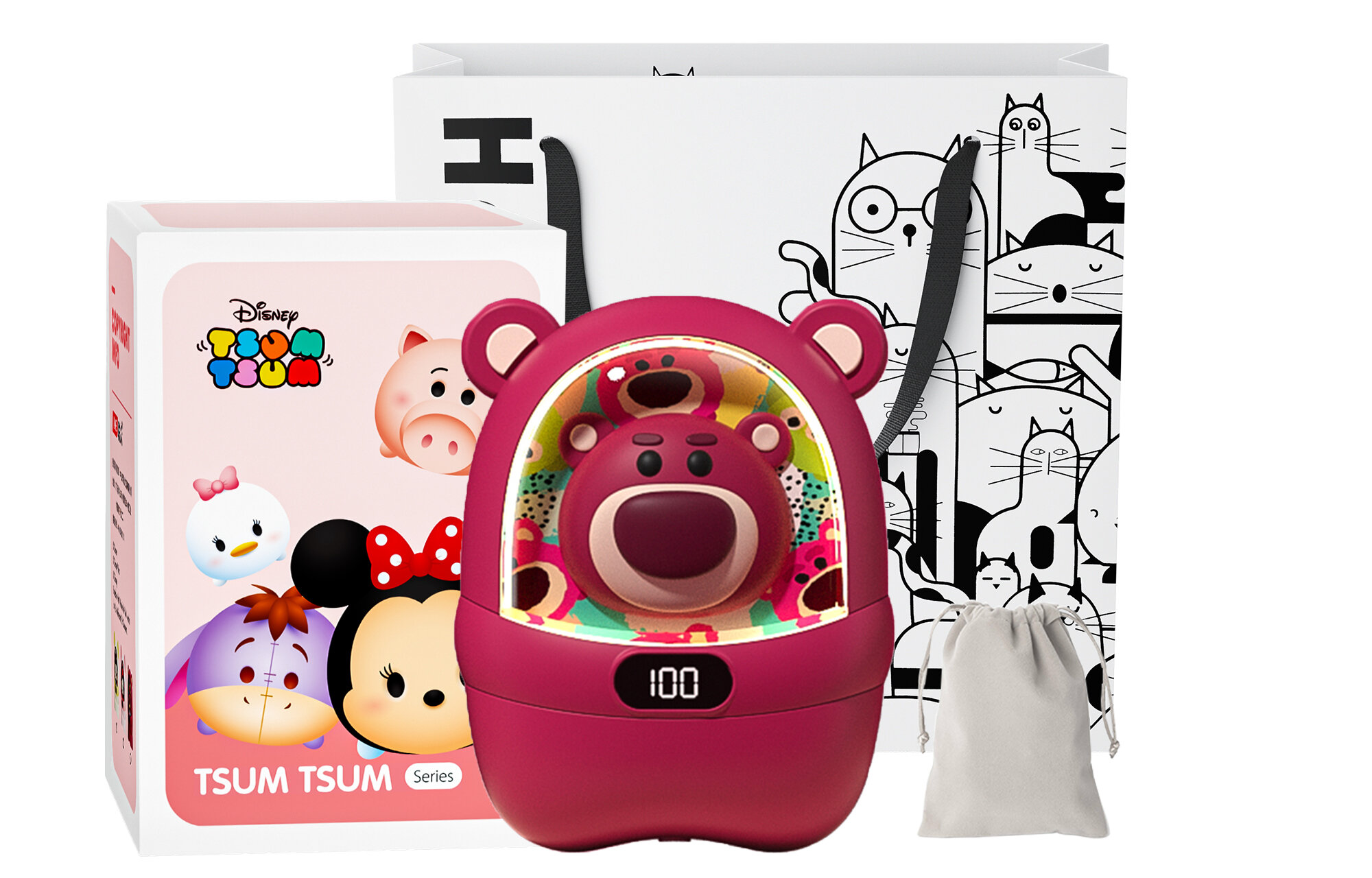 Согреватели для рук Disney, strawberry bear [gift bag a]