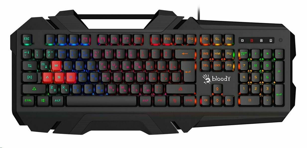Клавиатура A4Tech Bloody B150N цвет черный, интерфейс USB, for gamer, LED.(1115067)